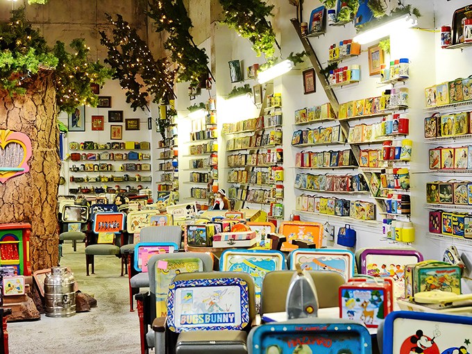 Step into a time machine made of metal! This treasure trove of nostalgia houses some of the rarest foreign lunch boxes in the world, each one a portal to childhood memories.