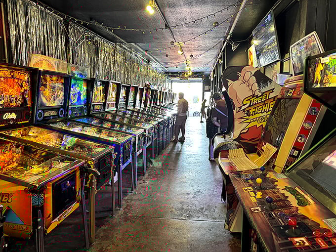 Step right up to the time machine! Free Gold Watch's storefront promises a journey back to the golden age of arcade gaming.
