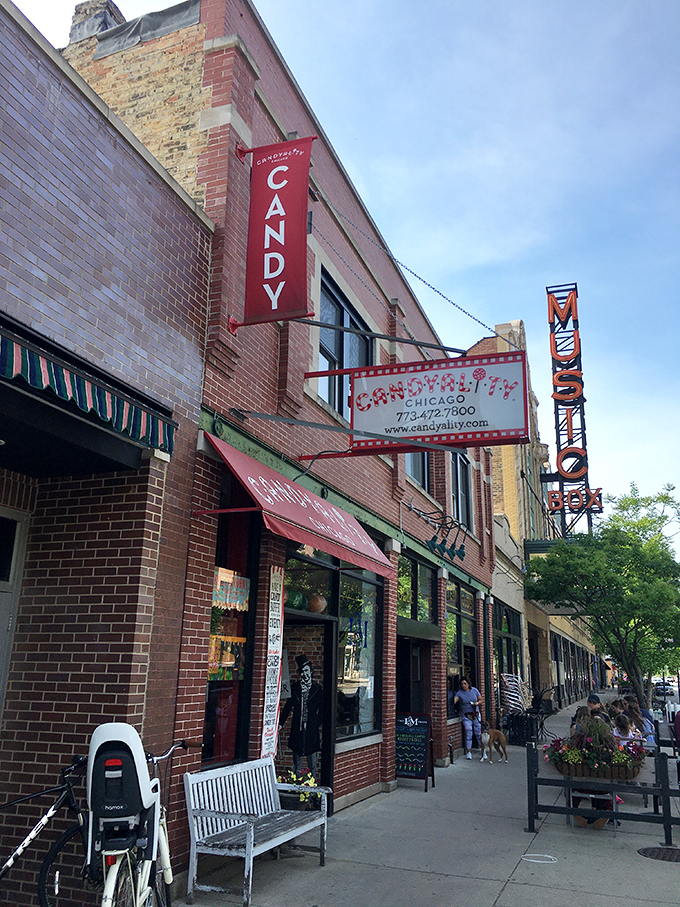 Step right up to the sweetest show in town! Candyality's vibrant storefront promises a sugar-coated adventure that'll make your inner child do backflips.