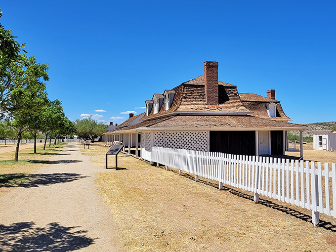 Welcome to the Wild West time machine! Fort Verde State Park's entrance sign promises a journey back to Arizona's frontier days.