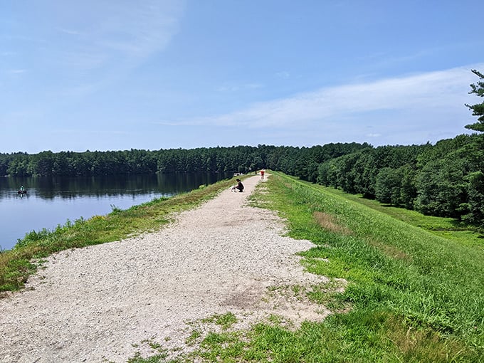 A path less traveled: Ashland State Park's winding trail beckons adventurers like a siren's call, minus the whole shipwreck thing.