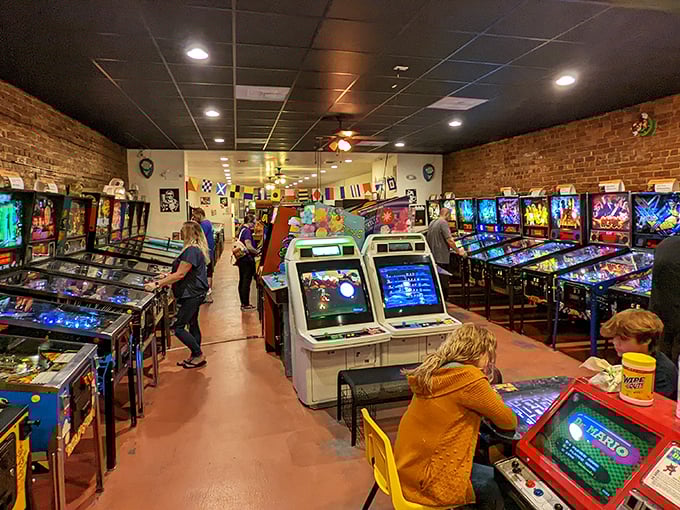 Step into a neon-lit time machine! This pinball paradise is where nostalgia meets modern-day fun, with every flashing light beckoning you to play.