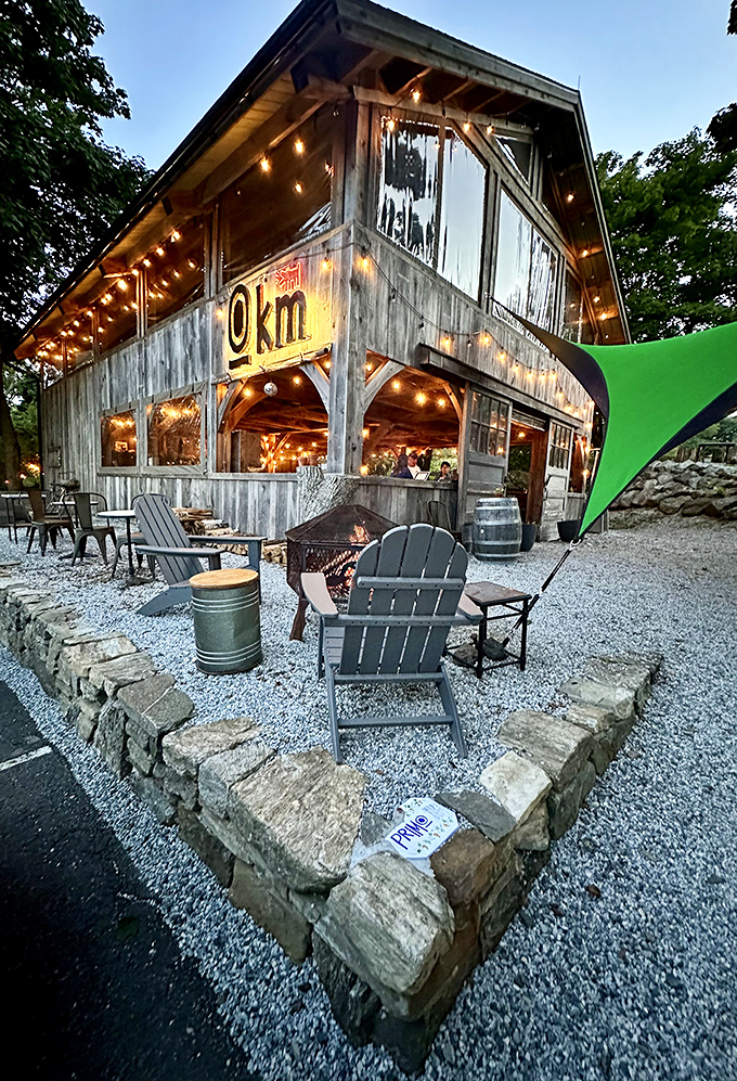 Rustic charm meets culinary magic! This weathered barn-turned-restaurant is like a foodie's treehouse, complete with twinkling lights and Adirondack chairs for stargazing between courses.