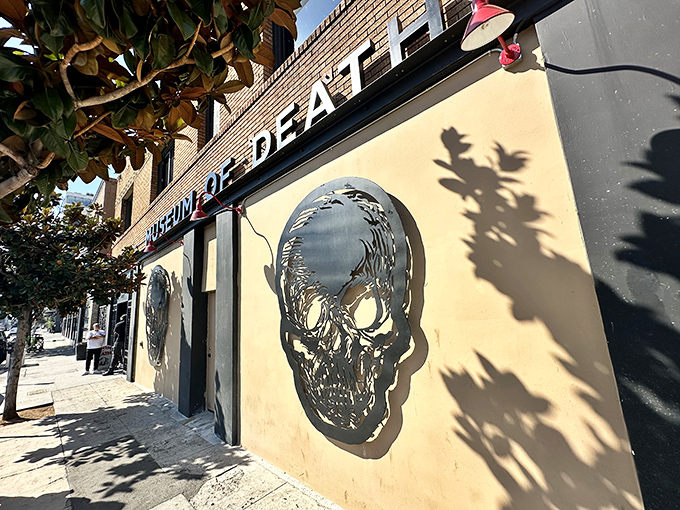 Welcome to Hollywood's most morbidly fascinating attraction! The Museum of Death's entrance is like a portal to the underworld, minus the boat ride.
