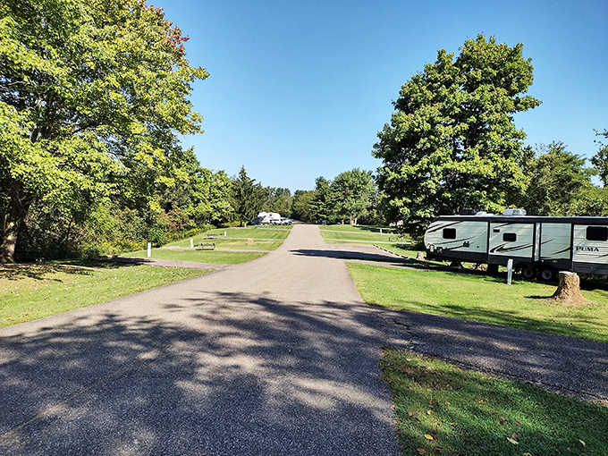 Welcome to nature's playground! Barkcamp State Park's winding roads and lush greenery invite you to leave the hustle behind and embrace your inner adventurer.