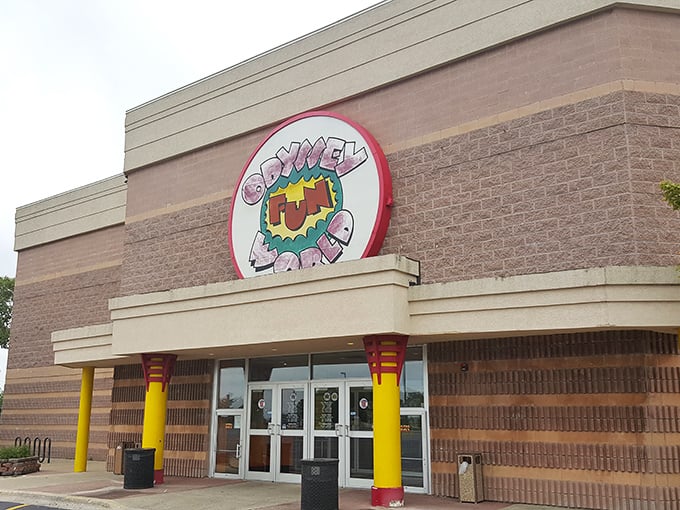 Welcome to the mothership of fun! Odyssey Fun World's entrance promises a cosmic adventure that'll make your inner child do backflips.