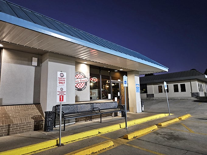 Welcome to Calico County! This unassuming exterior hides a treasure trove of comfort food delights.