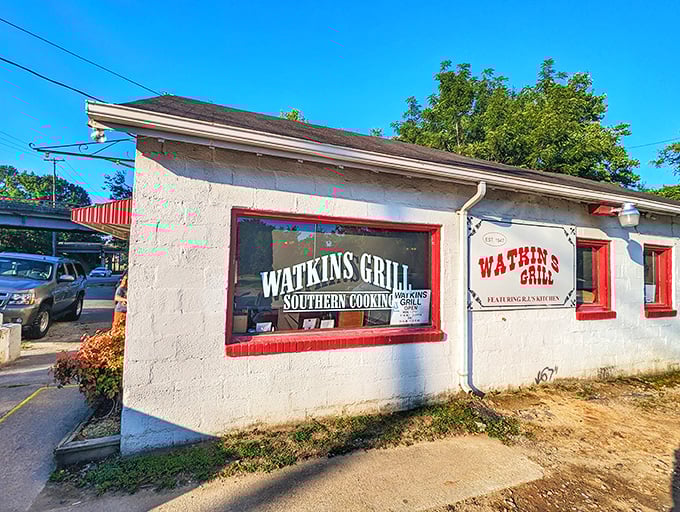 A slice of Americana, served with a side of Southern charm. Watkins Grill's unassuming exterior belies the culinary treasures waiting inside this Raleigh institution.