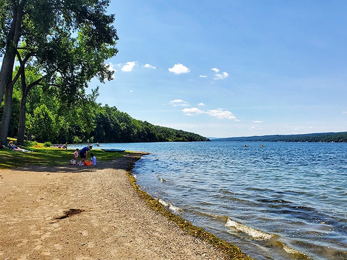 Nature's own infinity pool! Keuka Lake stretches out like a dream, with hills rolling into forever. Who needs a screensaver when you've got this view?
