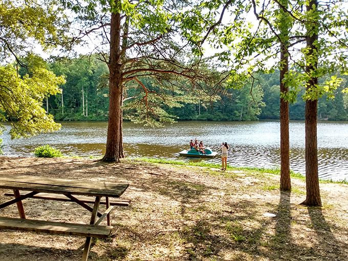 Nature's own waterpark! Bear Creek Lake invites you to dive into adventure, no inflatable unicorn required.