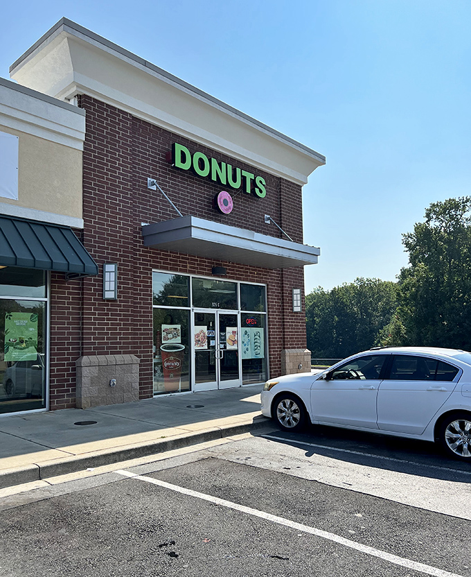 Welcome to donut paradise! This unassuming storefront hides a world of sugary delights that would make Homer Simpson weep with joy.