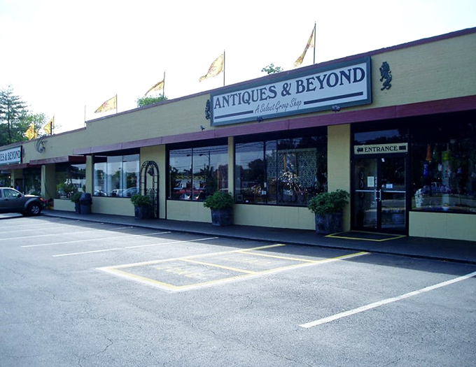 Welcome to Antiques & Beyond, where time travel is just a doorway away! This unassuming storefront holds a universe of treasures waiting to be discovered.
