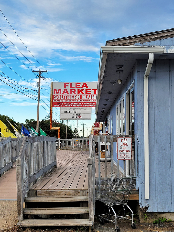 Welcome to the time machine! This unassuming exterior hides a wonderland of nostalgia and treasures waiting to be discovered.