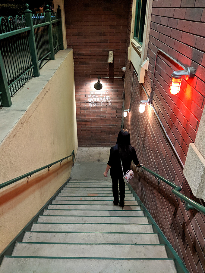 Knock knock! Who's there? It's the 1920s calling, and they want their secret entrance back. This speakeasy is more mysterious than a magician's hat.