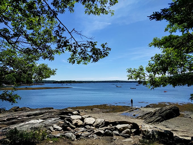 Nature's IMAX: Boothbay Harbor unfolds before you, a blockbuster view that puts Hollywood to shame. Grab some popcorn and settle in for the show!
