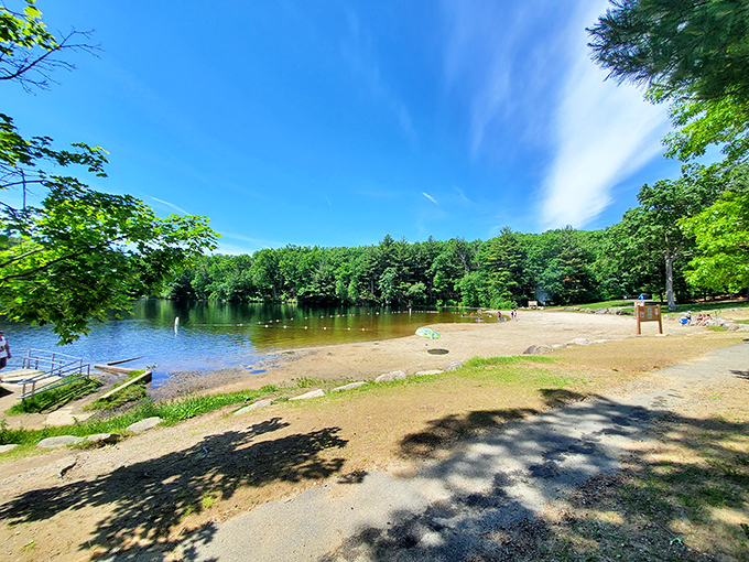 A path less traveled: Ashland State Park's winding trail beckons adventurers like a siren's call, minus the whole shipwreck thing