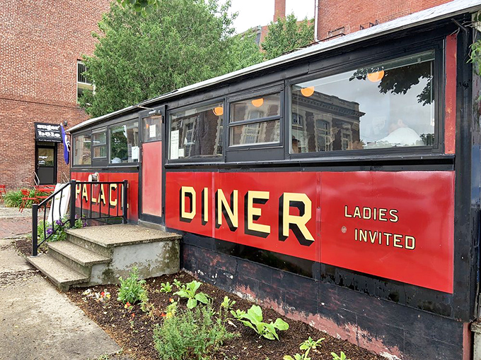 Step right up, ladies and gents! This vintage railcar diner isn't just a meal, it's a time machine with a side of nostalgia.
