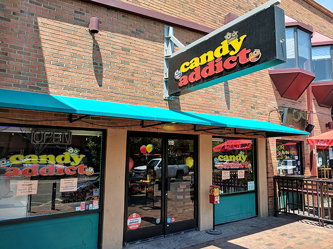 Step right up to the sweetest show in Tempe! Candy Addict's vibrant storefront is like a beacon of sugary salvation, beckoning your inner child with its colorful promise of treats.