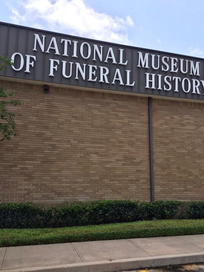 Welcome to the afterlife's waiting room! The National Museum of Funeral History stands proud under the Texas sun, ready to educate and entertain.