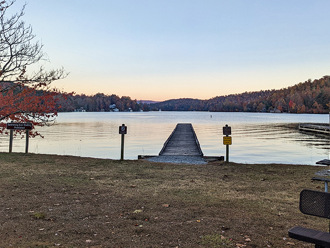 Misty mornings and wooden wonders! This dock isn't just a path to the lake; it's a gateway to serenity. Who needs a spa when you've got this view?