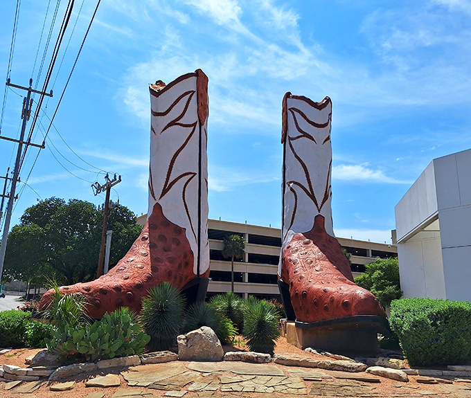 "Everything's bigger in Texas" takes on new meaning here. These colossal kicks could house a family of four and still have room for a Texas-sized barbecue!