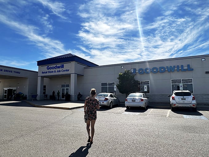 Welcome to the treasure trove! This Goodwill isn't just a store; it's a portal to countless adventures waiting to be discovered.