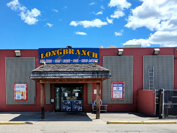 "Where good friends meet" indeed! The Longbranch's exterior promises a night of camaraderie, comfort food, and perhaps a dash of small-town intrigue.