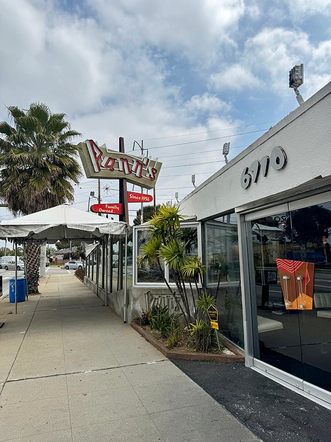 Welcome to Pann's, where the 1950s never left and your arteries are in for a wild ride! This Googie-style gem has been serving up nostalgia with a side of bacon since Eisenhower was in office.
