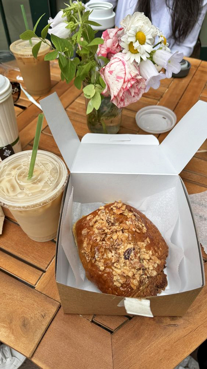 This almond croissant isn't just a treat, it's a hug for your taste buds. Comfort food, French style!