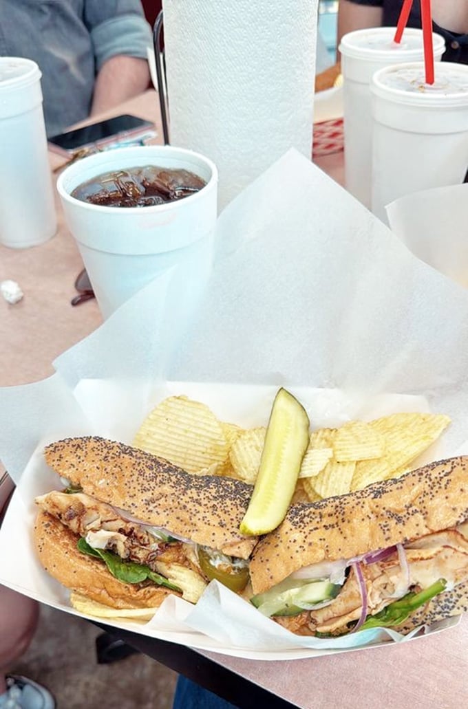 Buffalo chicken, you've outdone yourself! This sandwich brings the heat and the sweet, like a spicy tango for your tongue. Napkins required, but totally worth it.