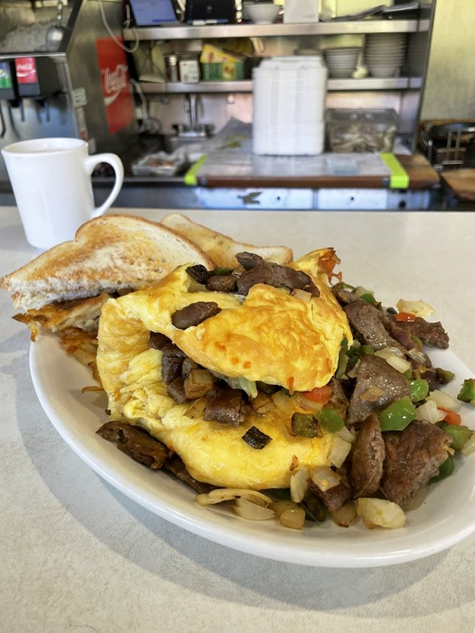 Denver, meet gyro meat &ndash; it's a culinary love story for the ages. This omelet is proof that sometimes, opposites really do attract.