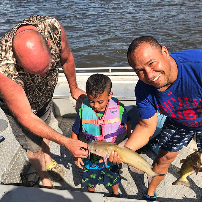 The family that fishes together, dishes together. Creating memories and tall tales, one catch at a time.