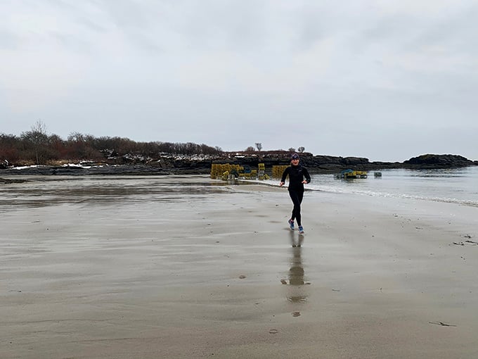 Who needs a treadmill when you've got this beach? It's like a gym with a view, minus the sweaty guy hogging the equipment.