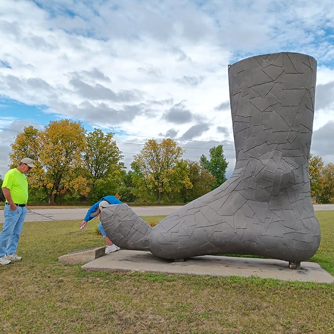If the shoe fits&hellip; well, it probably doesn't! This colossal foot sculpture will knock your socks off.