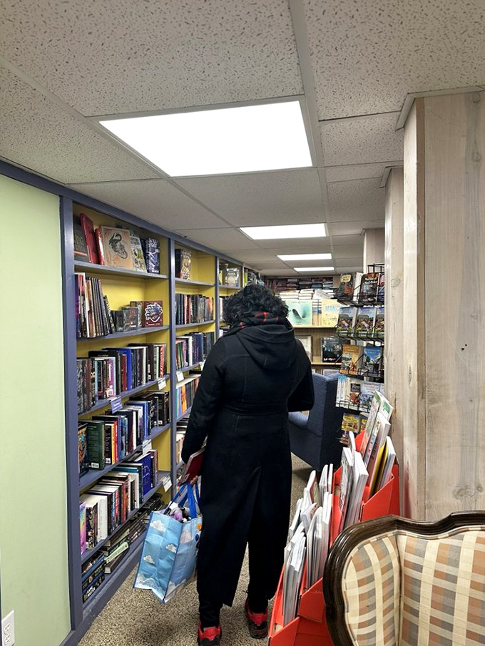 A basement of books? More like a treasure trove! Descend into literary depths and emerge with hidden gems.