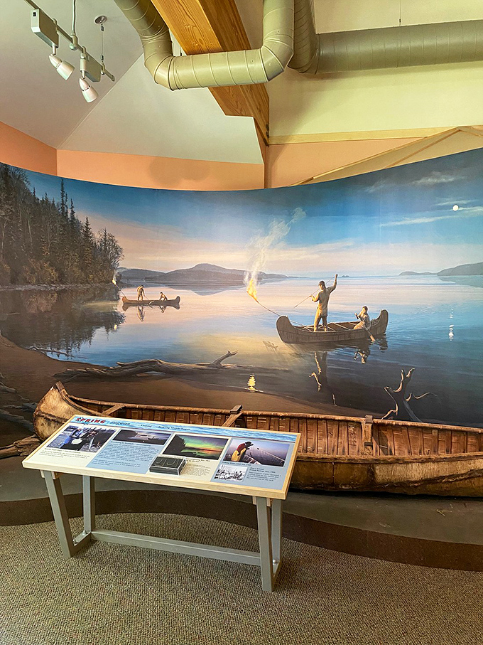 Step into a time machine: This exhibit brings the past to life. It's like "Night at the Museum," but with more canoes and less Ben Stiller.