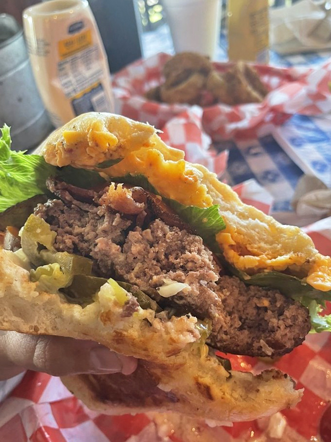 The Pimento Cheese Burger: Southern charm meets beefy bliss in a handheld flavor explosion.