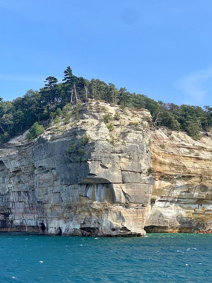 Pictured Rocks: Nature's own Sistine Chapel. Michelangelo would be jealous of these colorful, wave-carved masterpieces.