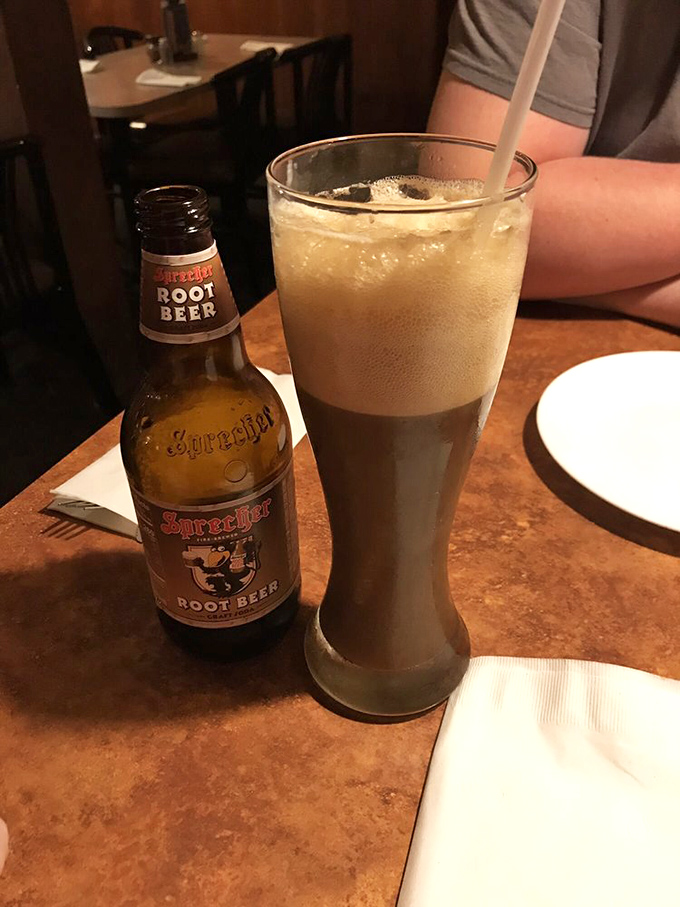 Root beer float: The grown-up version of blowing bubbles in your milk! This creamy, fizzy concoction is nostalgia in a glass.