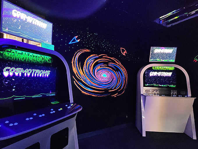 Blast from the past! These vintage cabinets are time capsules of pixelated perfection. Warning: may induce severe nostalgia and joy.