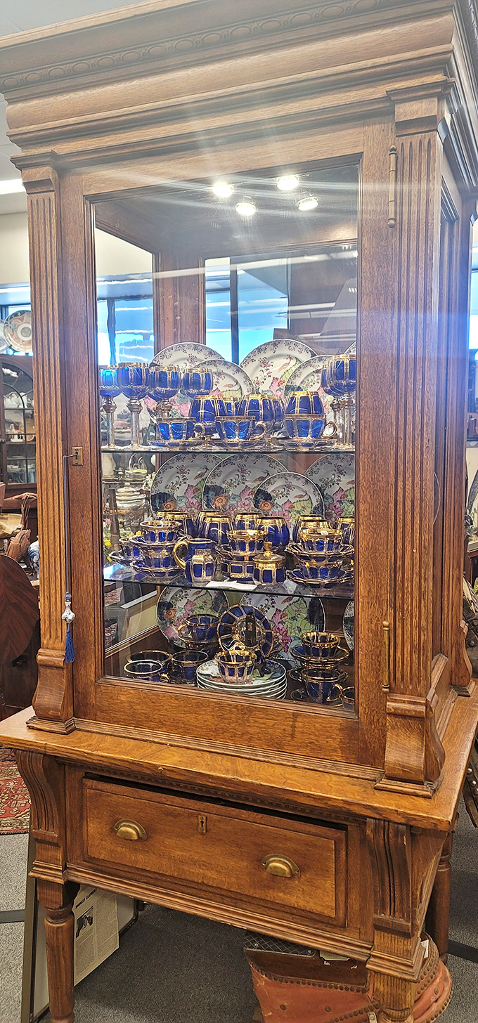 Tea time with a side of history! This antique china set is fit for royalty... or at least for impressing your book club.