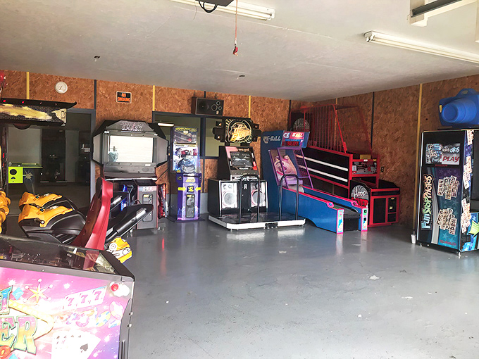 Game on! This mini-arcade is a portal to simpler times. Warning: may induce spontaneous bouts of childlike glee.