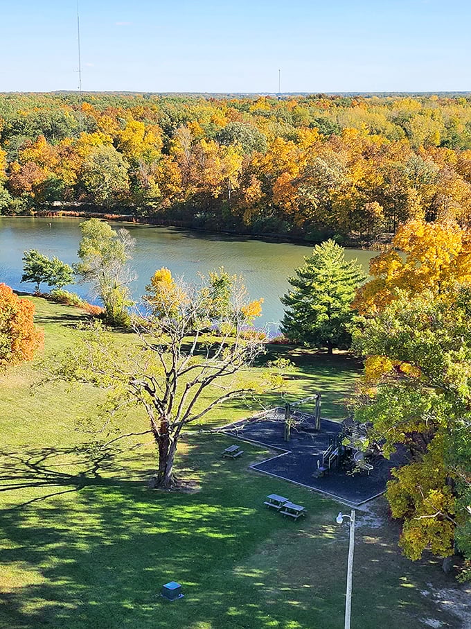 Autumn in Indiana: Where the trees dress up in their Sunday best and put on a show that rivals Broadway.