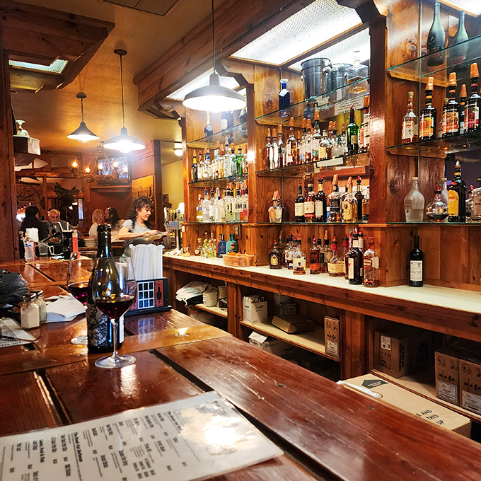 Saddle up to this bar, pardner! With more bottles than a Wild West saloon, you're sure to find your perfect poison.
