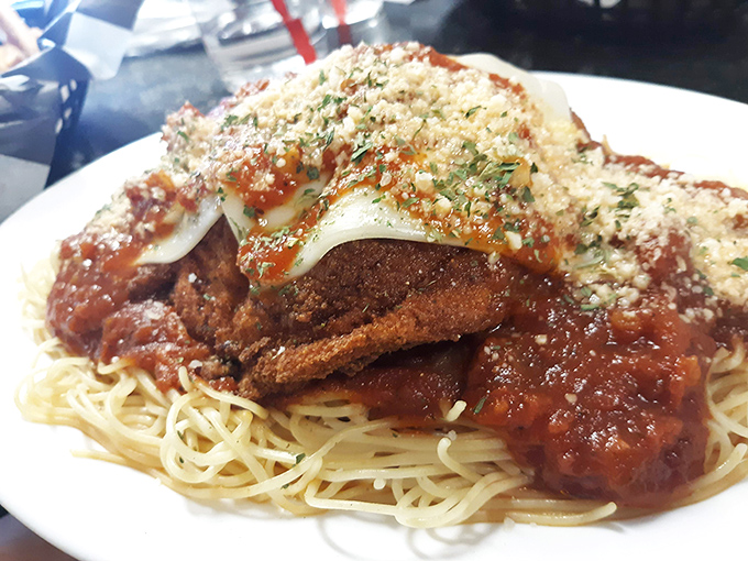 Mama mia, that's a parmesan! This Italian-American classic gets the New Orleans treatment, and the result is nothing short of delicious.