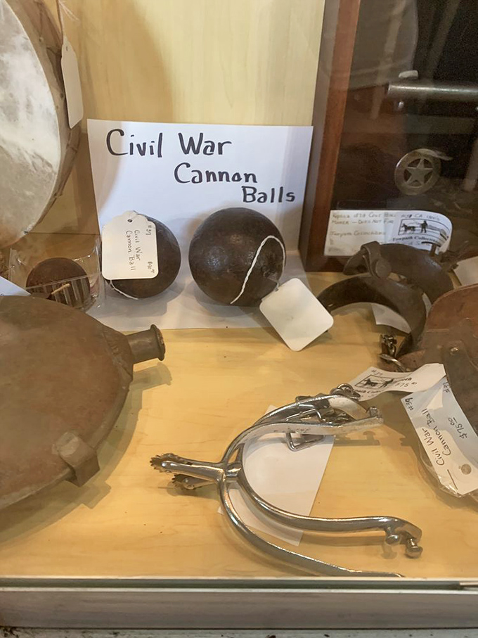 History buffs, take aim! These Civil War cannon balls are a blast from the past. Just don't try to sneak them through airport security!
