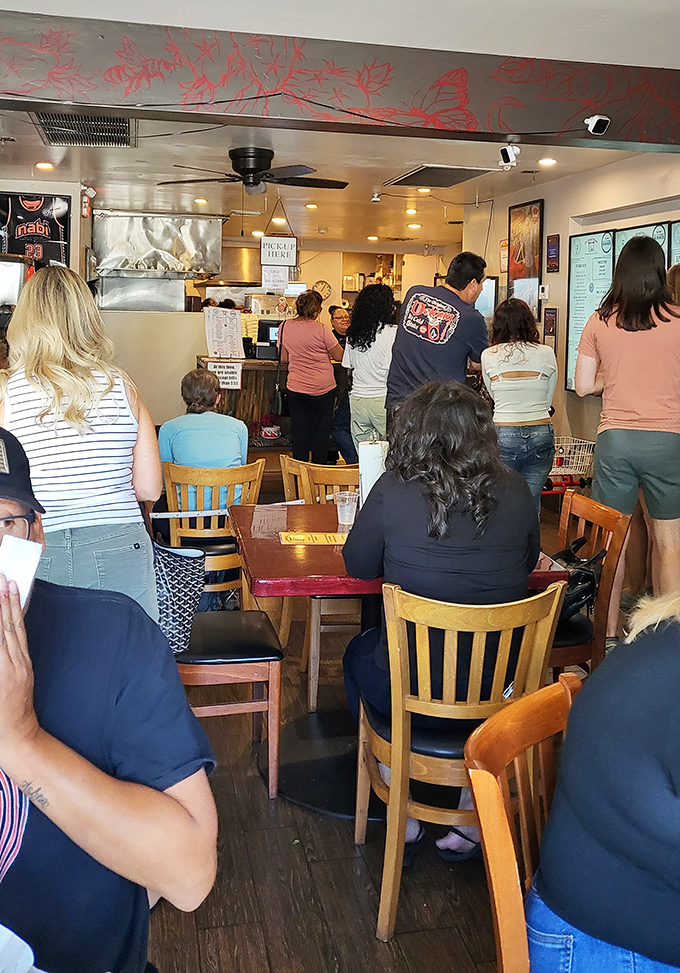 Where the magic happens! Watch as hungry patrons line up for their fry bread fix, like kids waiting for Santa on Christmas Eve.