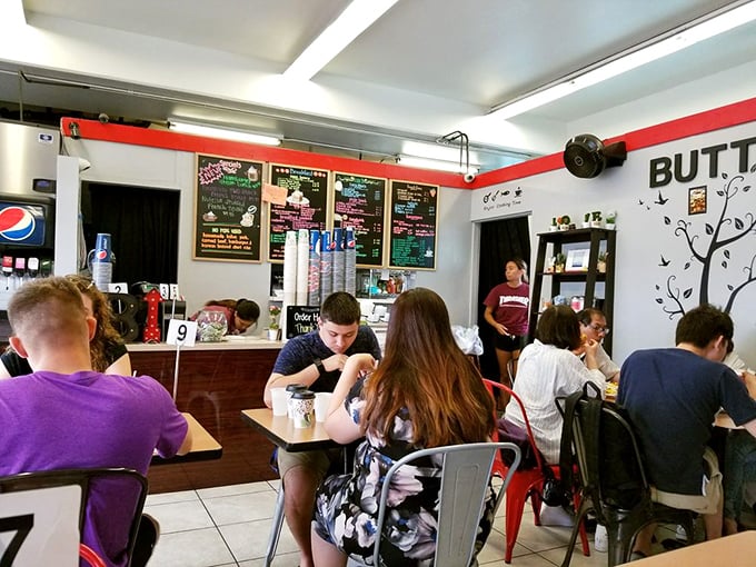 Where strangers become friends over shared love of good grub. It's like "Cheers," but with less beer and more bacon.