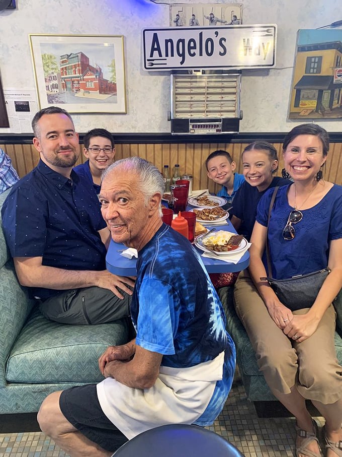 Family memories in the making, one stack of pancakes at a time. Who needs a photo album when you have a favorite booth?