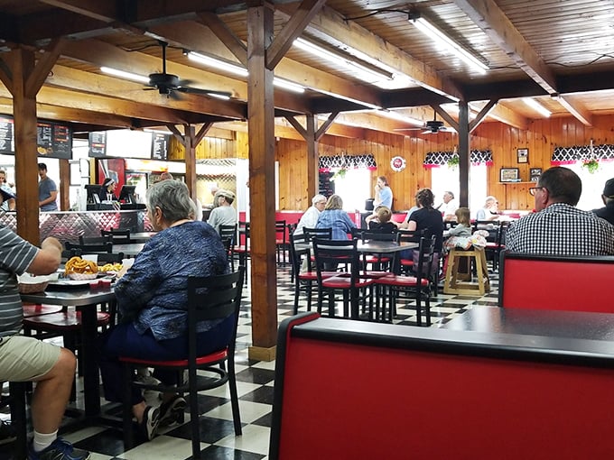 Where everybody knows your name (or at least your chicken order). The Goldenrod's dining room is always buzzing with happy eaters.